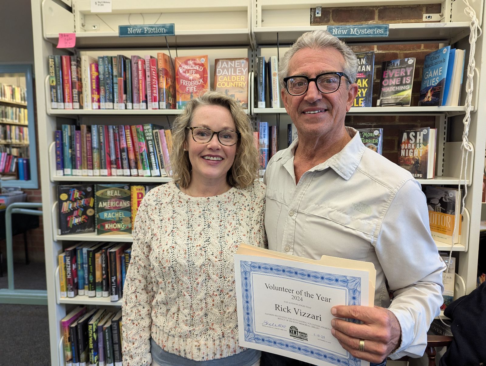 Library names Vizzari as 2024's Volunteer of the Year - The Kent Dispatch